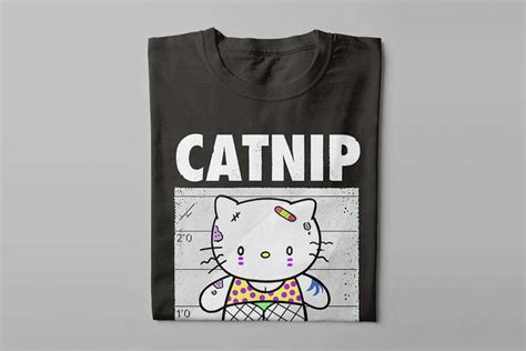 Hello Kitty Catnip Parody T Shirt By Happy Chicken Fitness Cult