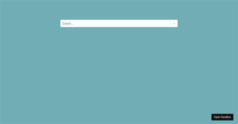 React Select Collapsible Group Forked Codesandbox