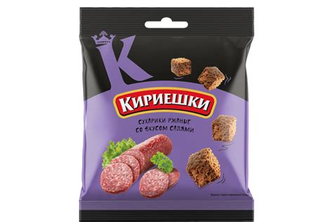 «Кириешки», сухарики со вкусом салями, 40 г – купить по выгодной цене с ...