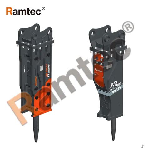 Excavator Attachment Heavy Duty Rock Breaking Hydraulic Hammer For