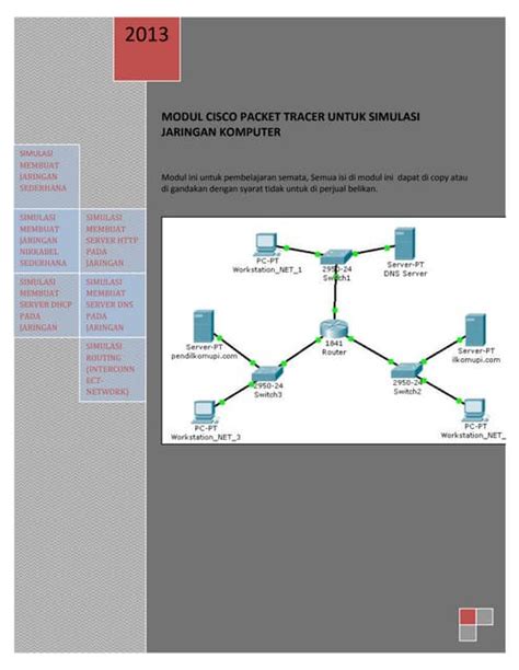 Modul Cisco Packet Tracer Unutuk Simulasi Jaringan Komputer Pdf