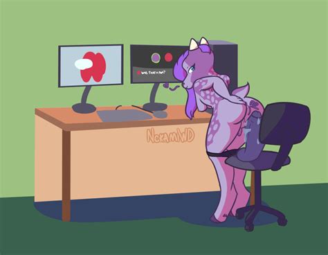 Rule 34 Among Us Among Us Reference Anthro Anus Ass Backsack Balls Black Clothing Black