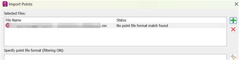 no point file format match found when importing a point file in civil 3d