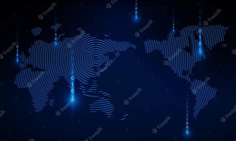 premium vector abstract a stream of binary code numbers on the