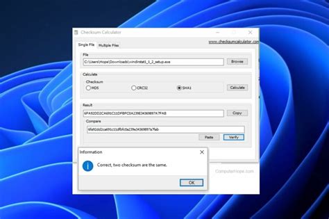 How To Verify A Checksum On Windows Md5 Or Sha256