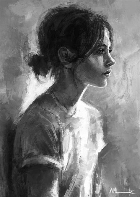 Digital Black And White Drawing Grayscale Painting Ideas Gray Scale