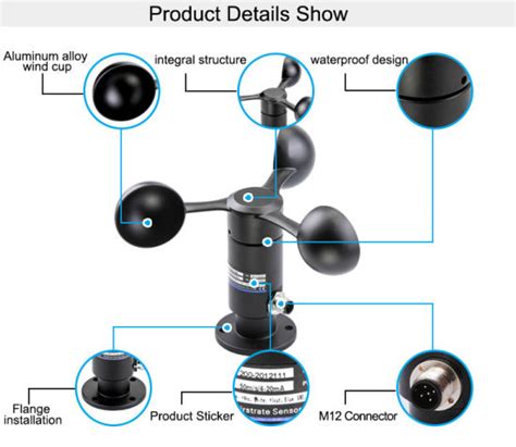 china fst200 201 weather station rs485 anemometer 4 20ma wind speed