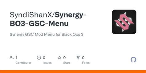GitHub SyndiShanX Synergy BO GSC Menu Synergy GSC Mod Menu For Black Ops