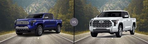 2025 Toyota Tacoma Vs Toyota Tundra Pickup Truck Comparison