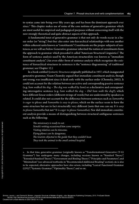 Solution Linguistic Structure Of Modern English Chapter 7 Phrasal
