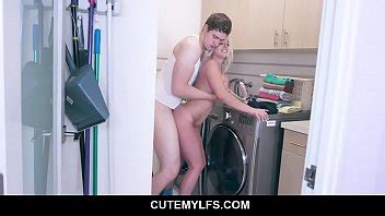 Thick Blonde Milf Stepmom Madelyn Monroe Family Sex Orgasm With Stepson On Washing Machine