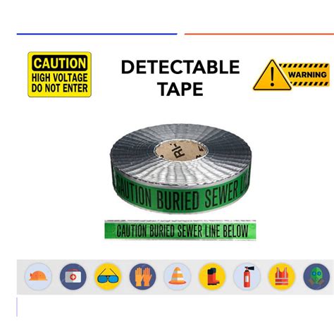 Detectable Warning Tape Buried Sewer Line Below Shopee Philippines