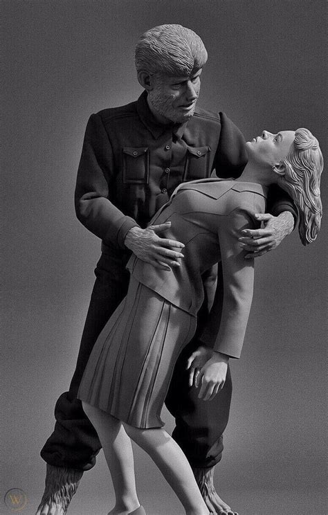 Wolfman With Gwen Original Movie Resin Model Kit 3847488414