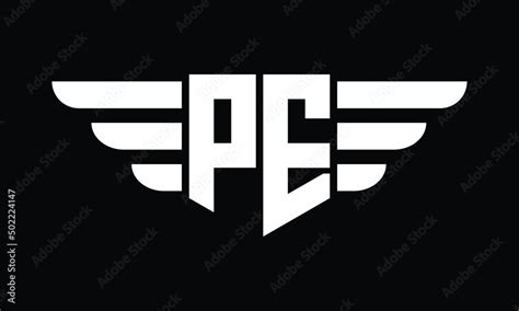 Pe Logo Design Vector Template Monogram Logo Abstract Logo Wordmark Logo Lettermark Logo