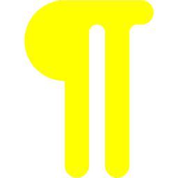 Yellow Pi Icon Free Yellow Pi Icons