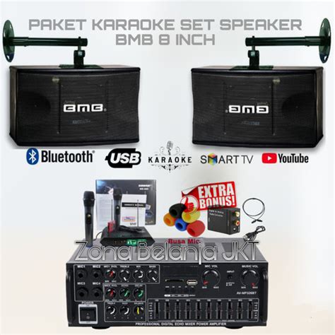 Jual Paket Karaoke Hemat Rumah Speaker Bmb Inch Original Garansi Jakarta Barat Zona