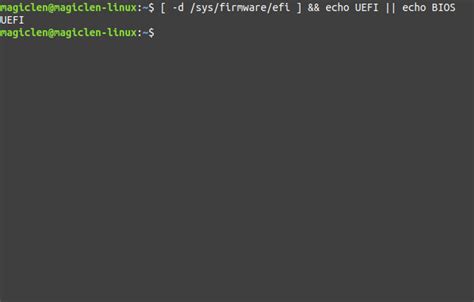 如何查出 Linux 作業系統是用 UEFI 還是 Legacy BIOS 來開機的 MagicLen
