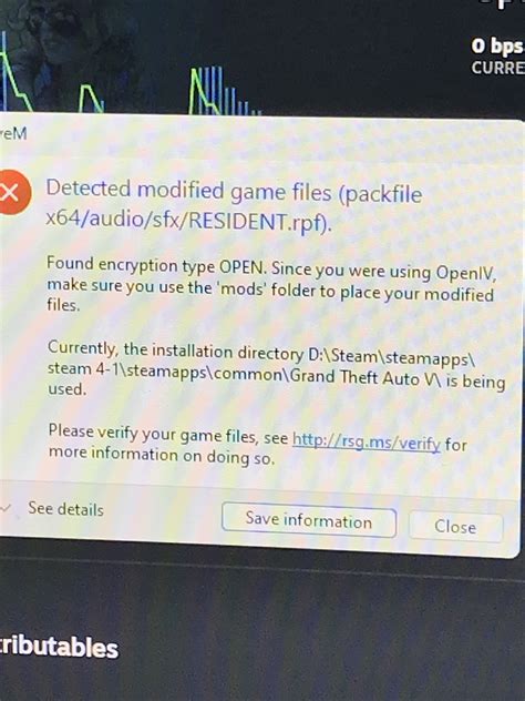 Detected Modified Files I Have Reinstalled Both Fivem And Gta 5 Still Saying Same Thing Need