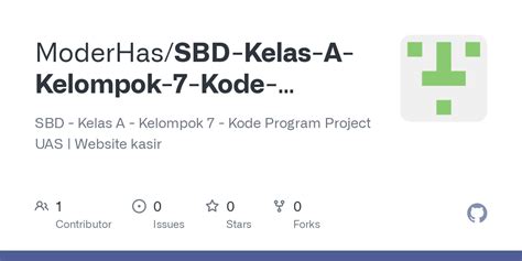 Github Moderhassbd Kelas A Kelompok 7 Kode Program Project Uas Sbd