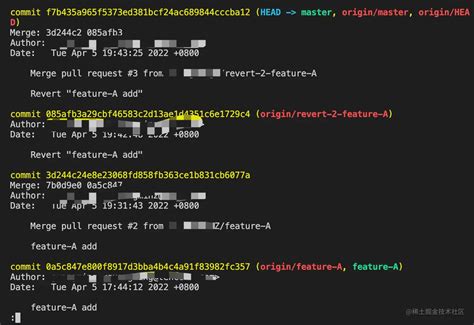 git revert merge完全指南开发者发起一个pull request 或者merge request）往mas 掘金
