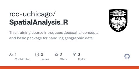 GitHub Rcc Uchicago SpatialAnalysis R This Training Course Introduces Geospatial Concepts And