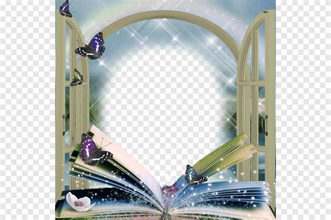 กรอบ ผีเสื้อ หนังสือ โค้ง สวย Png Pngegg
