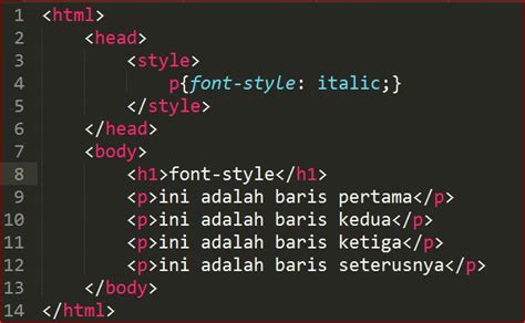 Fungsi Font Style Pada Css Kursus Web Design Private Online 1 On 1