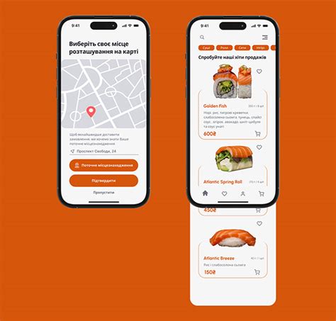 RollFusion Sushi Delivery App UI UX Design Concept Behance