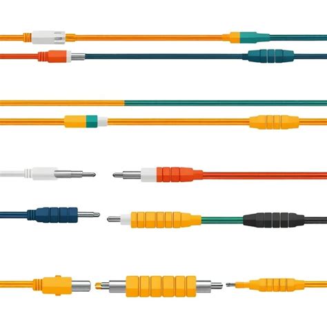 Cord Vector Set White Background Isolated A High Quality Premium Ai Generated Vector