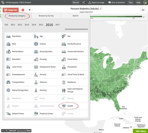 Browse Data By Category Browsing Data Using Maps Social Explorer