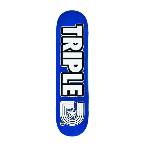 Triple D Royal Blue Skate Deck Triple D Gear Llc