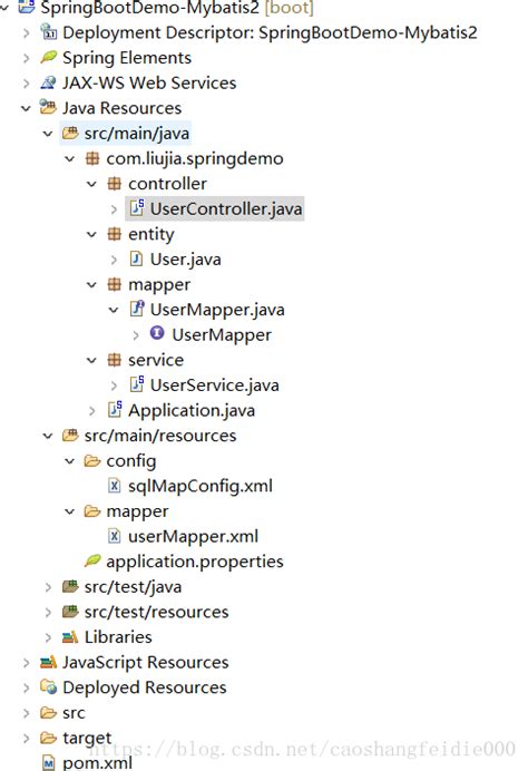 Springboot整合mybatis 方式2：mapper使用xml配置方式spring Boot 框架mapper条件查询在xml怎么