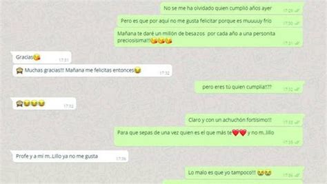 Los Whatsapp De Un Profesor A Una Alumna Me Dijo Que Si Me Agarraba