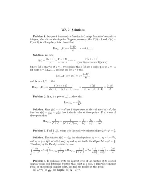 Complex Analysis Questions Pdf Mathematical Relations