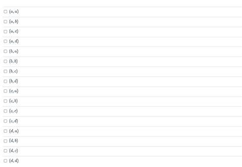 Solved Let R Be The Relation On A A B C D Defined By R Chegg Com