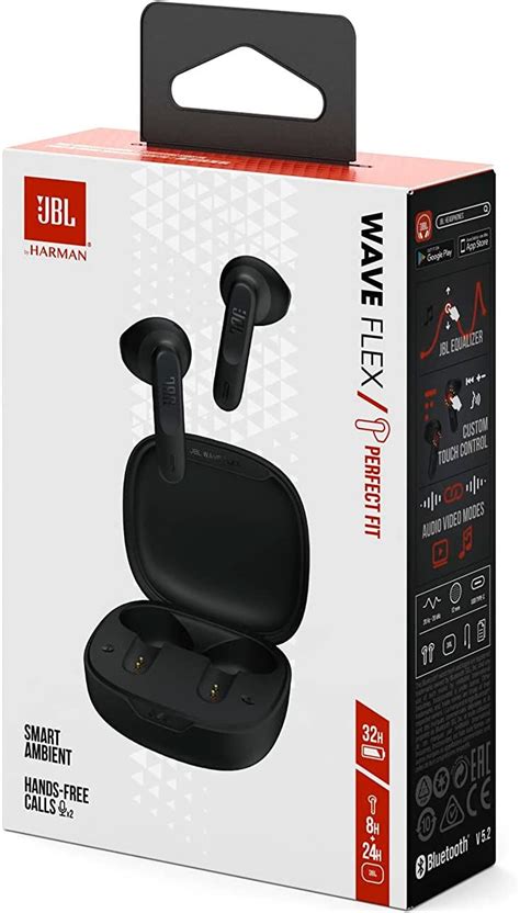 Jbl Wave Flex Tws Bluetooth F Lhallgat Fekete Jblwflexblk