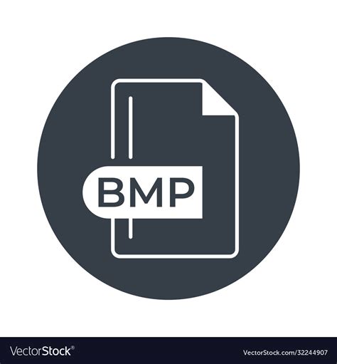 Bmp File Format Icon Bitmap Image Extension Vector Image