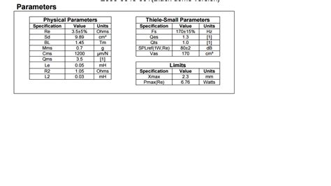 TAS EVM TAS EVM Speaker Spec Confirmation Audio Forum Audio