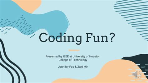 ieee college of technology maes se 2020 coding fun ppt