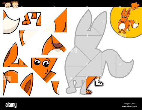 Cartoon Jigsaw Puzzle Task Stock Vector Image And Art Alamy