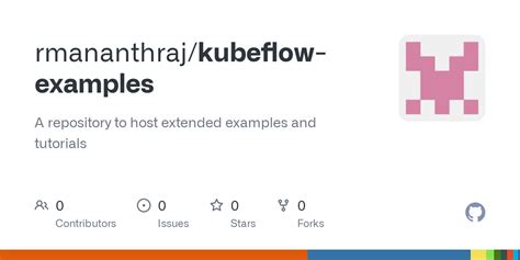 Github Rmananthrajkubeflow Examples A Repository To Host Extended