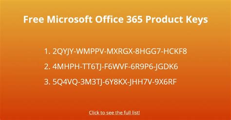 30 Free Microsoft Office 365 Product Keys Followchain