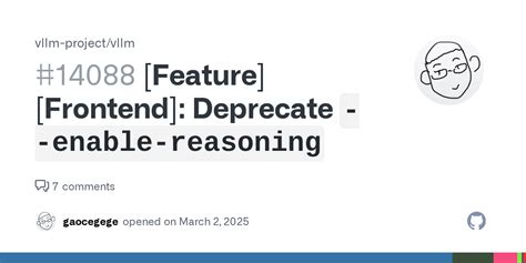 Feature Frontend Deprecate ` Enable Reasoning` · Issue 14088