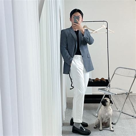 남자 회색 자켓 코디 그레이 색조합 네이버 블로그