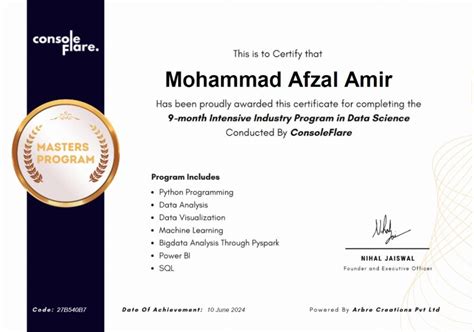 mohammad afzal on linkedin datascience powerbi consoleflare