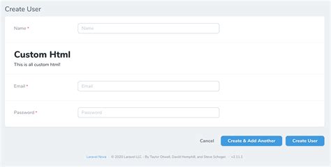 Html Field Nova Packages