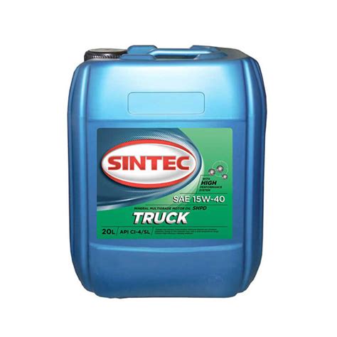 Sintec TRUCK SAE 15w-40 20L | Humax d.o.o.