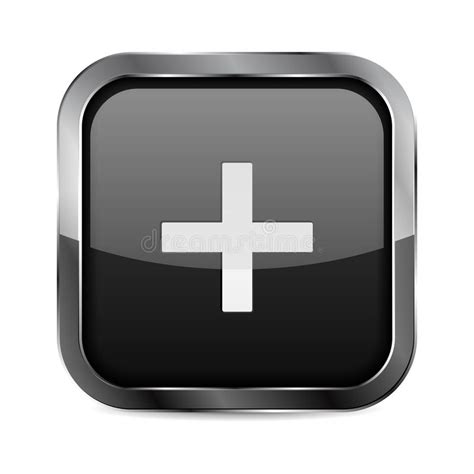 Plus Button Stock Illustration Illustration Of Plus Glossy 4183323