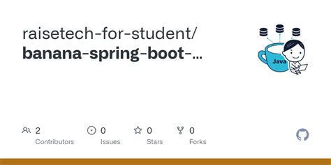 Github Raisetech For Student Banana Spring Boot Tutorial