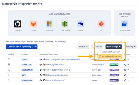 Remove Existing Repos Via Bulk Change Git Integration For Jira Self Managed